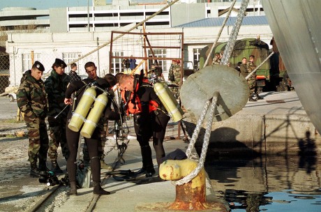 Thessaloniki Greece French Frogmen Prepare Check Editorial Stock Photo ...