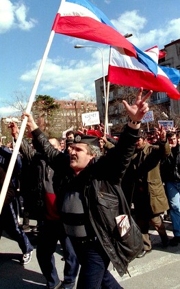 Djakovica Kosovo Yugoslavia Serbian Man Flashes Editorial Stock Photo ...