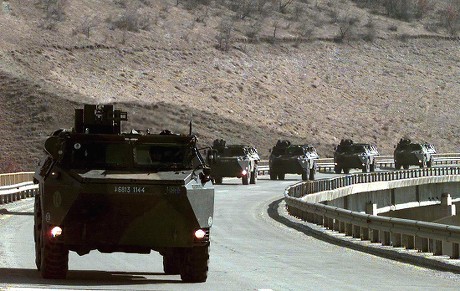 Skopje Macedonia Column French Armored Personnel Editorial Stock Photo ...