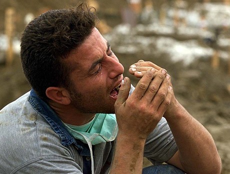 Golcuk Turkey Man Cries He Mourns Editorial Stock Photo - Stock Image ...