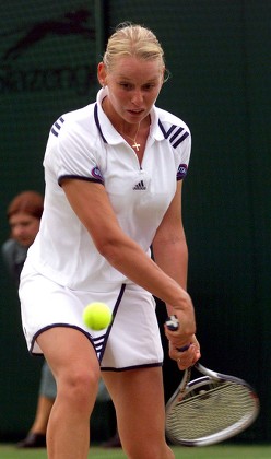 Wimbledon United Kingdom Austrias Barbara Schett Editorial Stock Photo ...