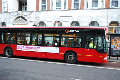 Atheist Campaign Advertisement On Bus Editorial Stock Photo - Stock ...