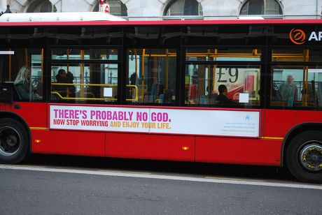 Atheist Campaign Advertisement On Bus Editorial Stock Photo - Stock ...