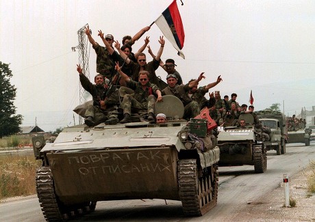 Lebane Kosovo Yugoslavia Column Yugoslav Army Editorial Stock Photo ...