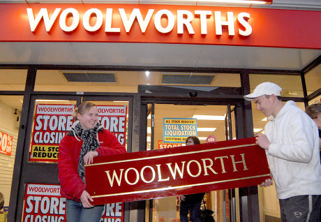 Old Glass Woolworths Sign Reckoned By Editorial Stock Photo - Stock ...