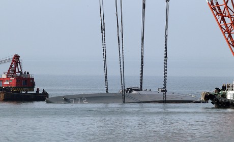 Stem Sunken South Korean Warship Pulled Editorial Stock Photo - Stock ...