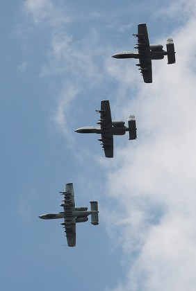 A10 Attack Planes Us Military Fly Editorial Stock Photo - Stock Image ...