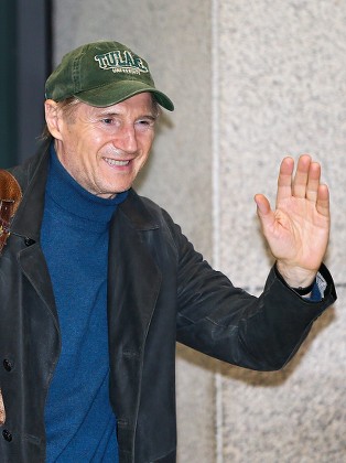 Irish Actor Liam Neeson Waves Fans Editorial Stock Photo - Stock Image ...