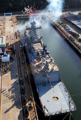 Roks Jeonbuk Nextgeneration Frigate Seen During Editorial Stock Photo ...