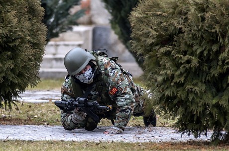 Members Macedonian Special Police Army Forces Editorial Stock Photo ...