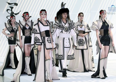 Mongolian Models Perform During Fashion Show Editorial Stock Photo ...