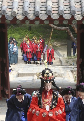 Royal Ancestral Rite Reenacted Jongmyo Shrine Editorial Stock Photo ...