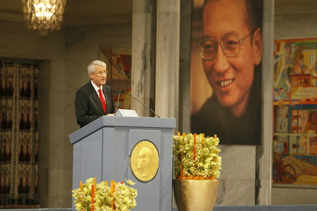 Chairman Norwegian Nobel Committee Thorbjoern Jagland Editorial Stock ...