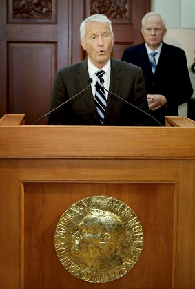Chairman Norwegian Nobel Committee Thorbjoern Jagland Editorial Stock ...