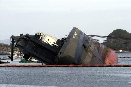 Operation Turning Capsized Freighter Vessel Ms Editorial Stock Photo ...