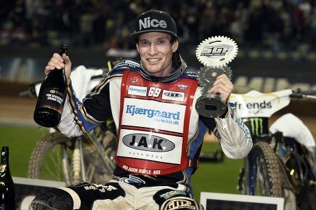 Winner Jason Doyle Celebrates On Podium Editorial Stock Photo - Stock ...
