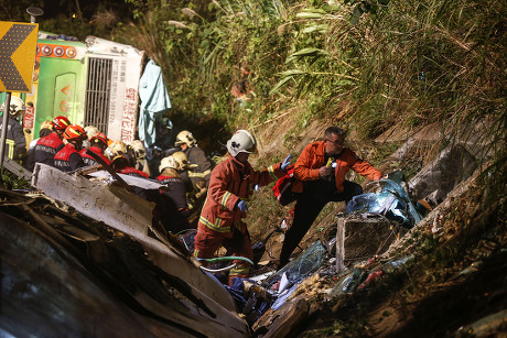 Rescuers Recover Bodies Victims Bus Crash Editorial Stock Photo - Stock ...