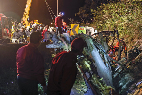 Rescuers Recover Bodies Victims Bus Crash Editorial Stock Photo - Stock ...