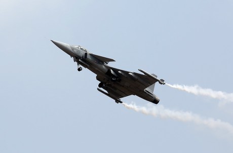 Sewdish Fighter Jet Gripen Light Singleengine Editorial Stock Photo ...