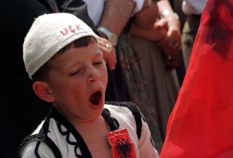 Tirana Albania Boy Wearing Cap Writing Editorial Stock Photo - Stock ...