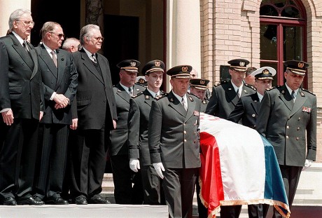 Zagreb Honour Guards Carry Coffin Draped Editorial Stock Photo - Stock ...