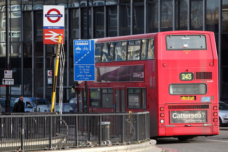 Confusing Bus Lane Sign Old Street Editorial Stock Photo - Stock Image ...