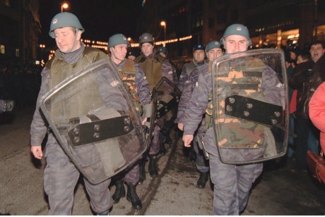 Riot Police Arrives Centre Serbian Capital Editorial Stock Photo ...