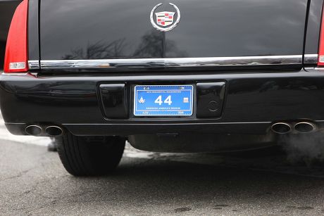 License Plates On Barack Obamas Limousine Editorial Stock Photo - Stock ...
