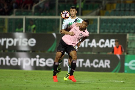 Palermos Robin Quaison Sassuolos Luca Antei Editorial Stock Photo ...
