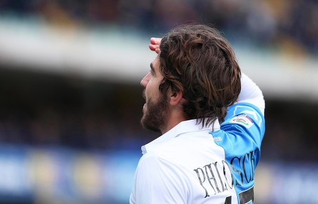 Chievos Forward Alberto Paloschi Celebrates After Editorial Stock Photo ...