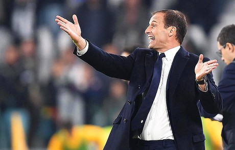 Juventus Head Coach Massimiliano Allegri Reacts Editorial Stock Photo ...