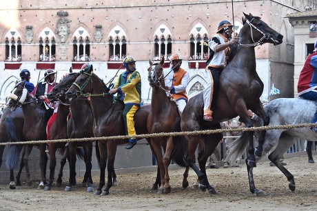 Moment Palio Horse Race Palio Dellassunta Editorial Stock Photo - Stock ...