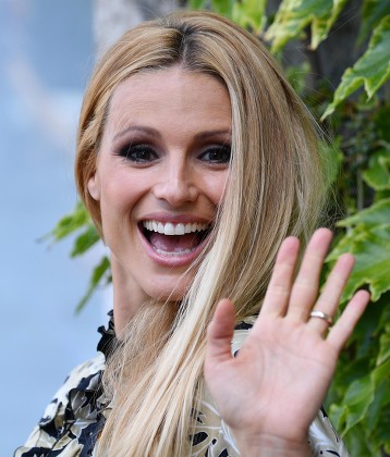 Swissitalian Tv Presenter Michelle Hunziker Arrives Editorial Stock ...