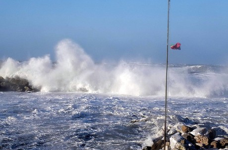 Rough Seas Strong Winds Marina Di Editorial Stock Photo - Stock Image ...