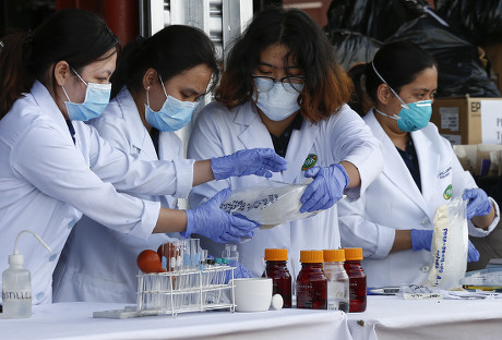 Filipino Laboratory Personnel Philippine Drug Enforcement - Foto de ...