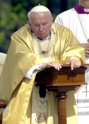 Pope John Paul Ii Celebrates Mass Editorial Stock Photo - Stock Image ...