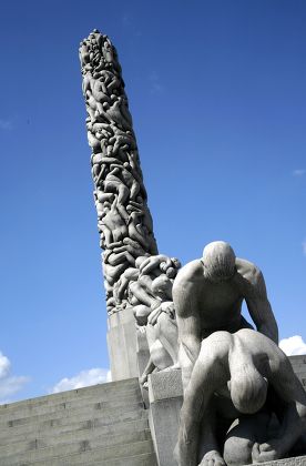 Monolith Vigeland Sculpture Park Frogner Park Editorial Stock Photo ...