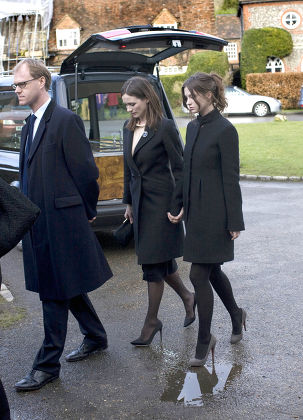 Widow Penny Mortimer Accompanied By Family Editorial Stock Photo ...