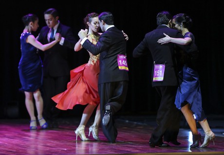 Couples Compete During Tango Dance World Editorial Stock Photo - Stock ...