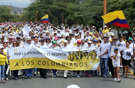 Colombians Rally Border Venezuela La Parada Editorial Stock Photo ...