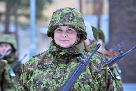 Estonian Women Home Defence Unit Member Editorial Stock Photo - Stock ...