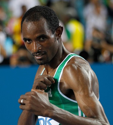 Ethiopias Ibrahim Jeilan Celebrates After Winning Editorial Stock Photo ...
