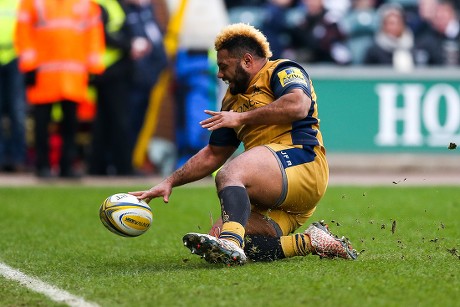 Jamal Fordrobinson Bristol Rugby Scores Try Editorial Stock Photo ...