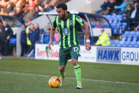 Afc Wimbledon Forward Andy Barcham 17 Editorial Stock Photo - Stock ...