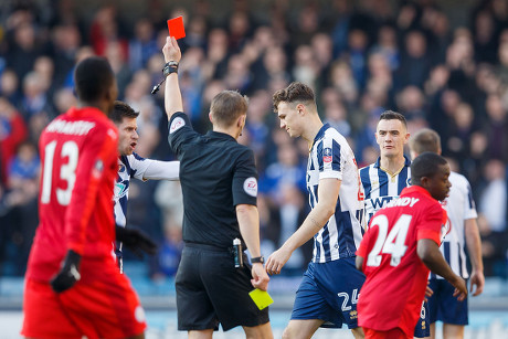 Jake Cooper Millwall Shown Red Card Editorial Stock Photo - Stock Image ...