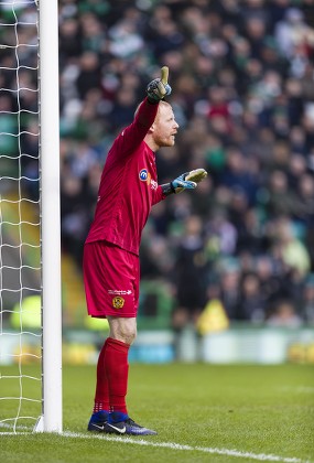 Motherwell Goalkeeper Craig Samson During Spfl Editorial Stock Photo ...