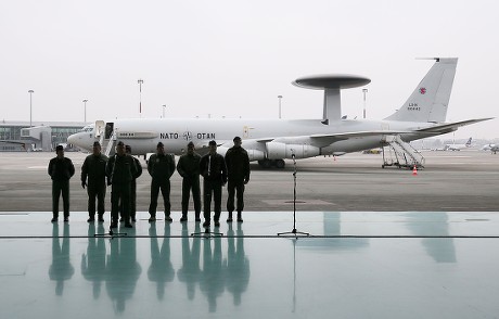 Presentation Awacs Aircraft Which Patrolls Air Editorial Stock Photo ...