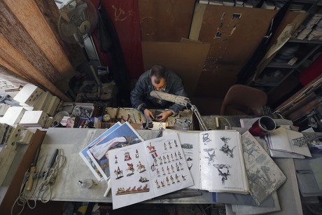 Employee Makes Tin Soldiers Factory Niena Editorial Stock Photo - Stock ...