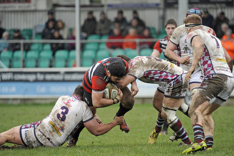 Cornish Pirates Prop Marlen Walker Tackled Editorial Stock Photo ...