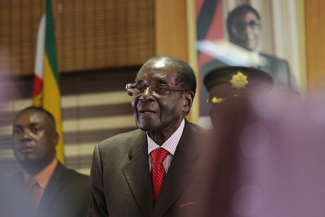 Zimbabwean President Robert Mugabe Speaks During Editorial Stock Photo ...